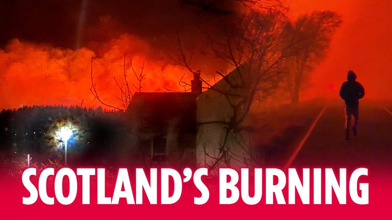 SCOTLAND'S BURNING: Another massive wildfire burning near homes just ...
