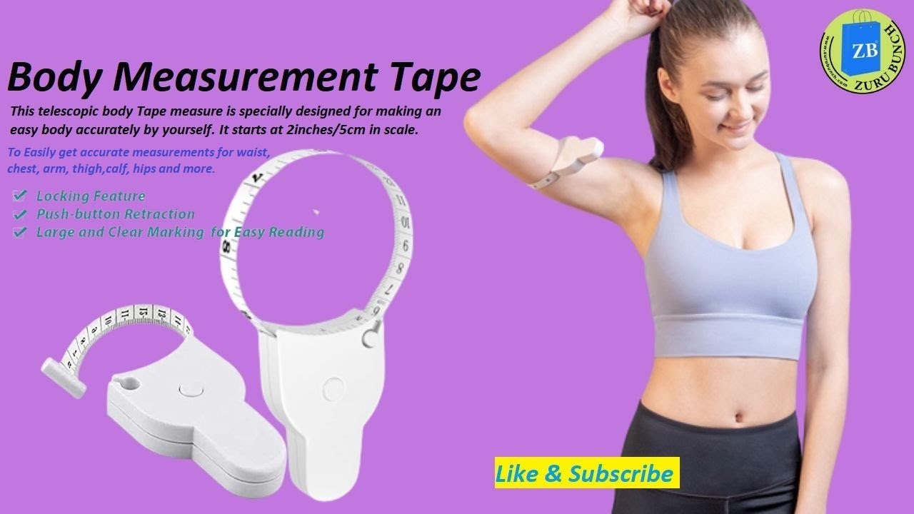 body measurements tape - YouTube