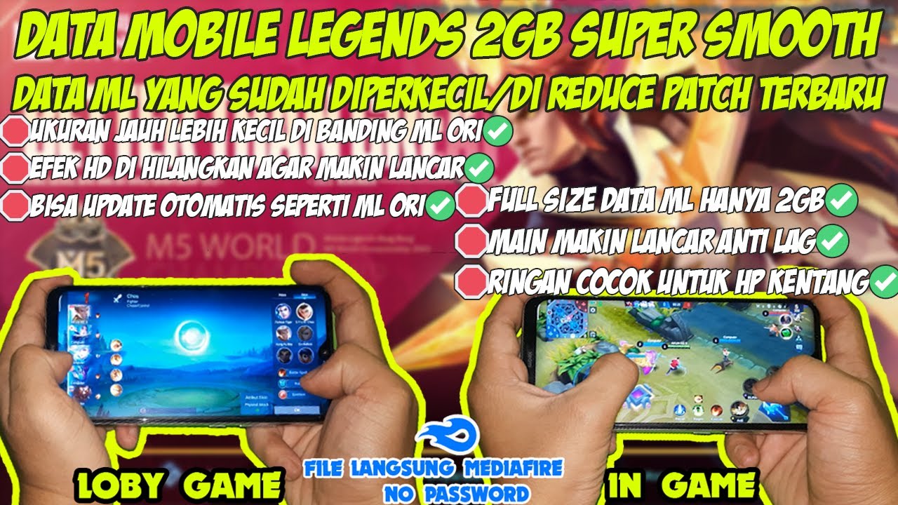 Data Mobile Legends original hanya 2GB ml ori versi bulat terbaru atasi ...