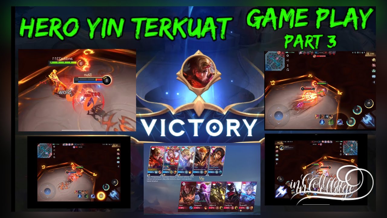 CARA MAIN HERO YIN HYPER 👍 GAME PLAY HERO YIN MOBILE LAGENDS 🔥 Part 3 ...