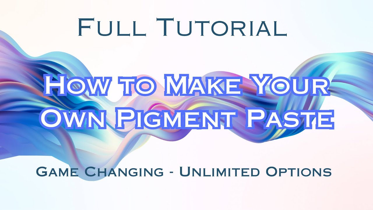 How to make your own pigment paste - super easy tutorial - see new ...