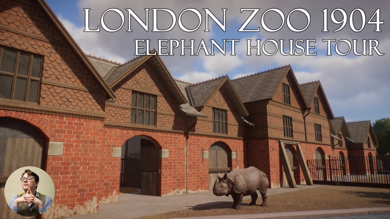 London Zoo 1904 Elephant House Tour | Planet Zoo - YouTube
