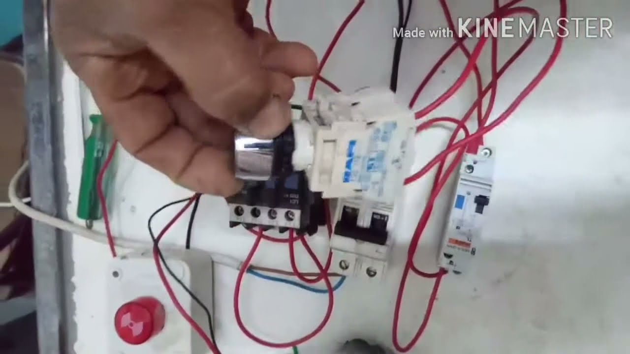 How to make Motor Control Single push button On and Off - YouTube