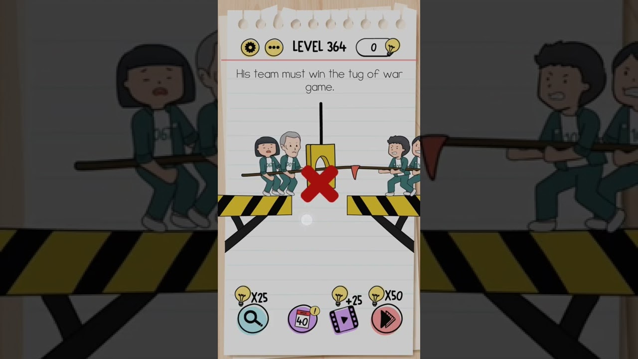 Brain Test Level 364 || His team must win the lug of war game - YouTube