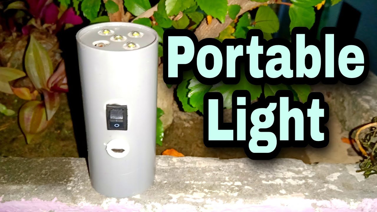 DIY Portable Light || How to make Emergency Light Using PVC Pipe || PVC ...