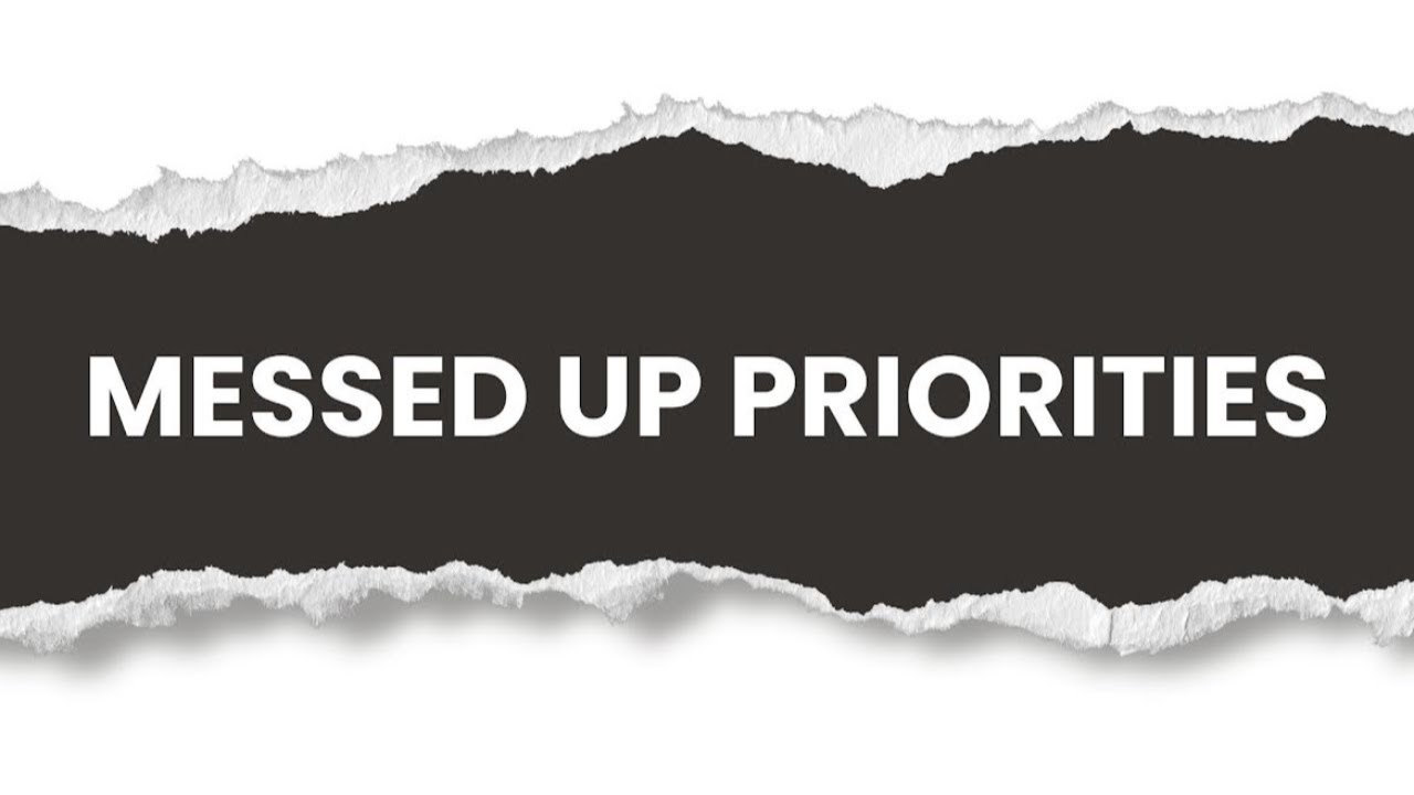 3/9/25 - "Messed Up Priorities" - YouTube