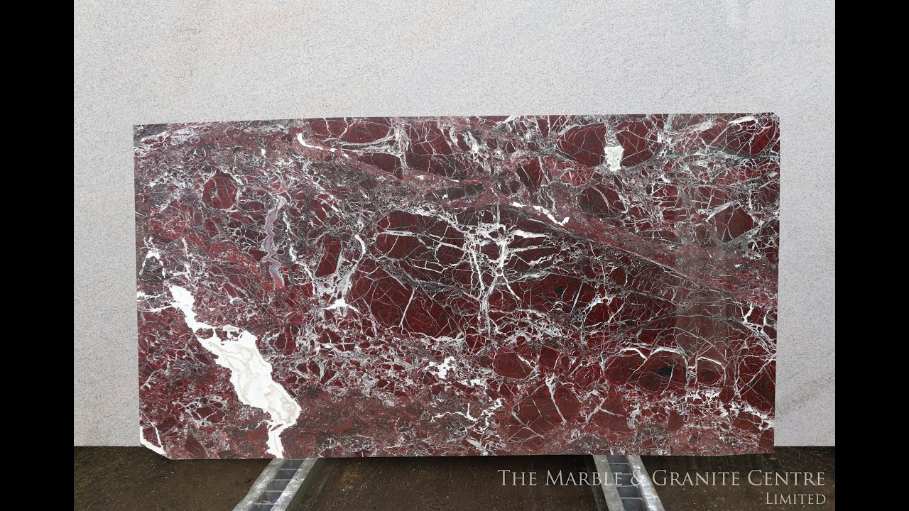 Rosso Levanto Polished 20mm, Block no. 15000 - YouTube