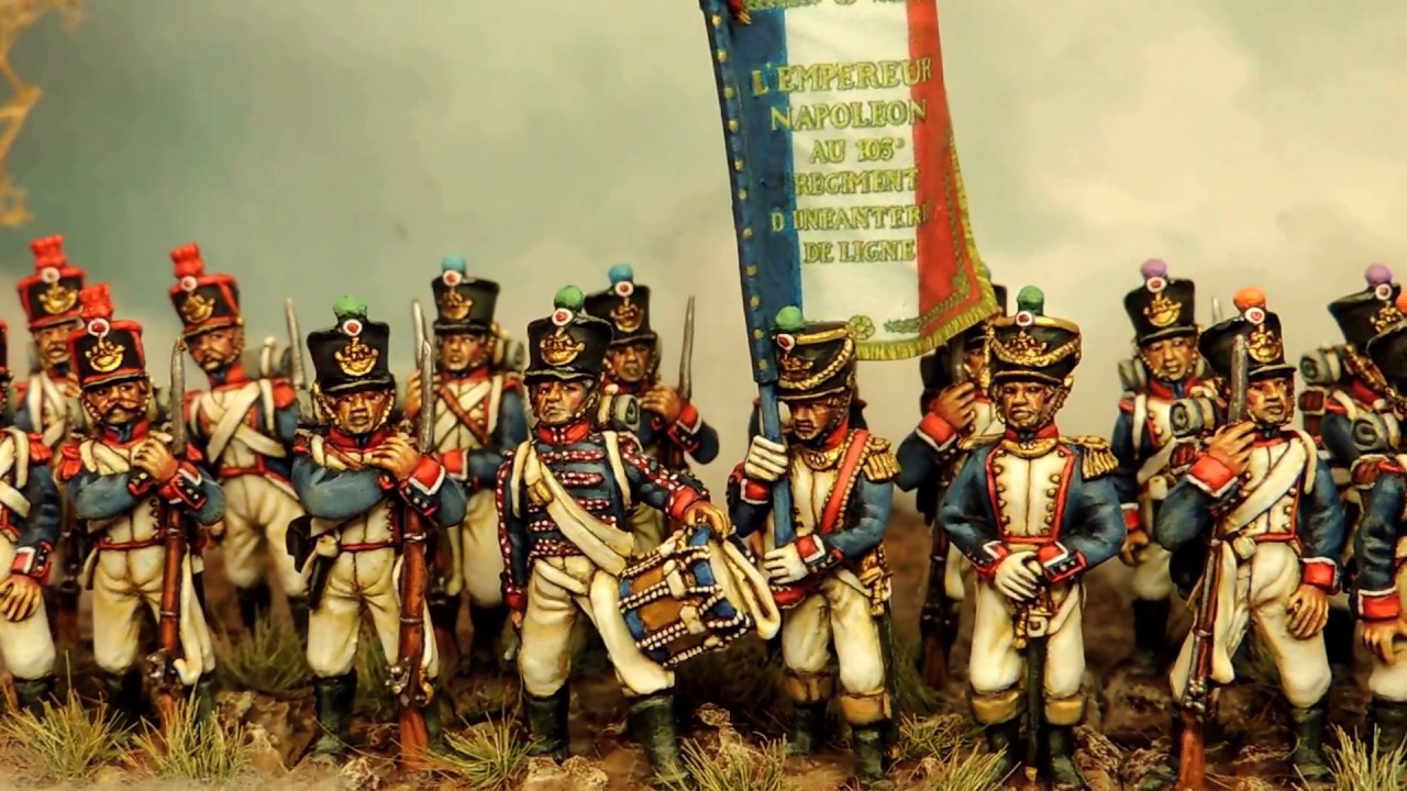 1815 French 105°regiment of line infantry - YouTube
