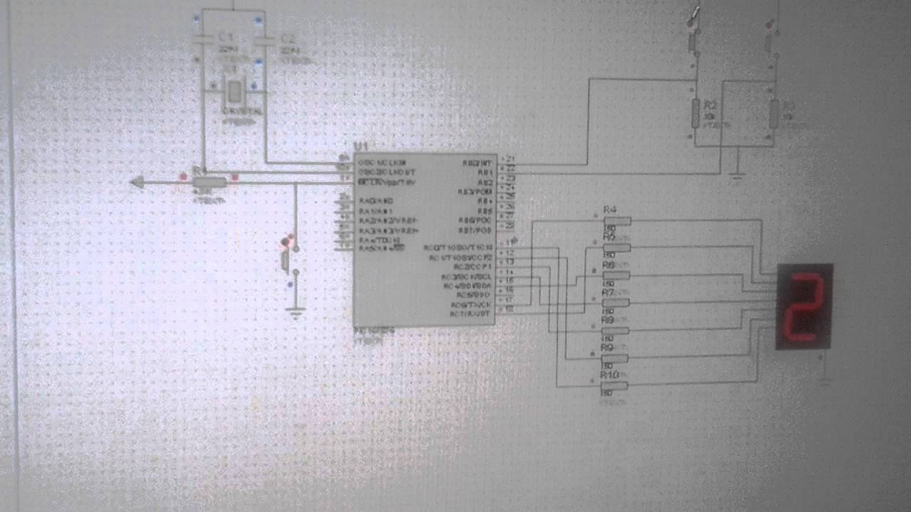 Contador con pic 16F876 - YouTube