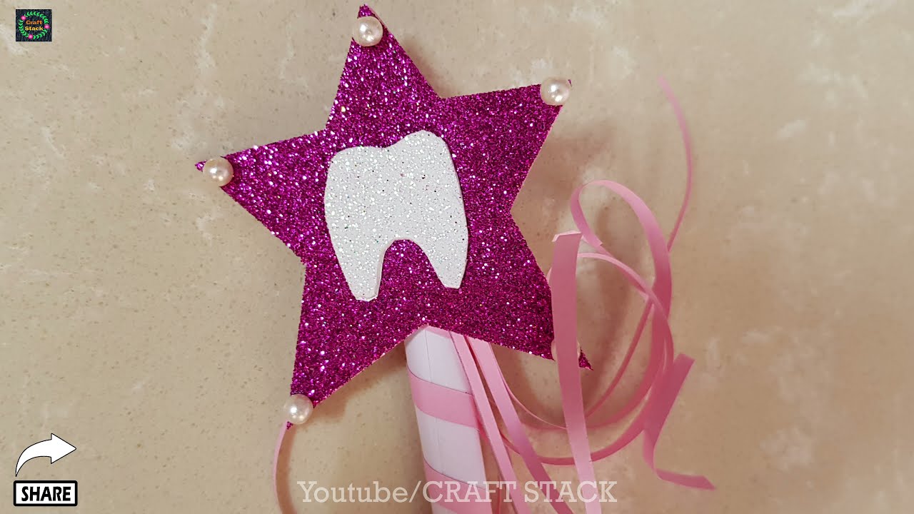 DIY ToothFairy Wand | Princess or Fairy Magic Wand | How to make a ...