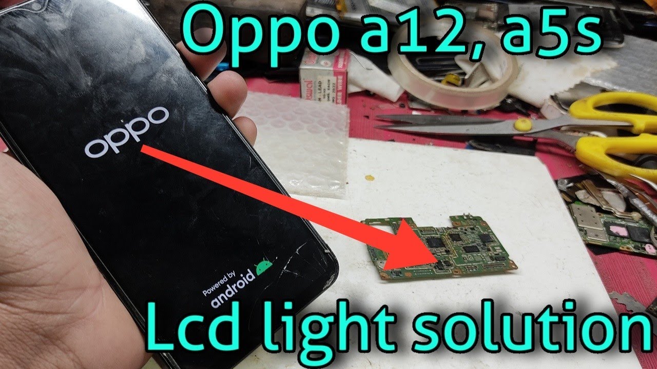 Oppo A12, A5s lcd light solution - YouTube