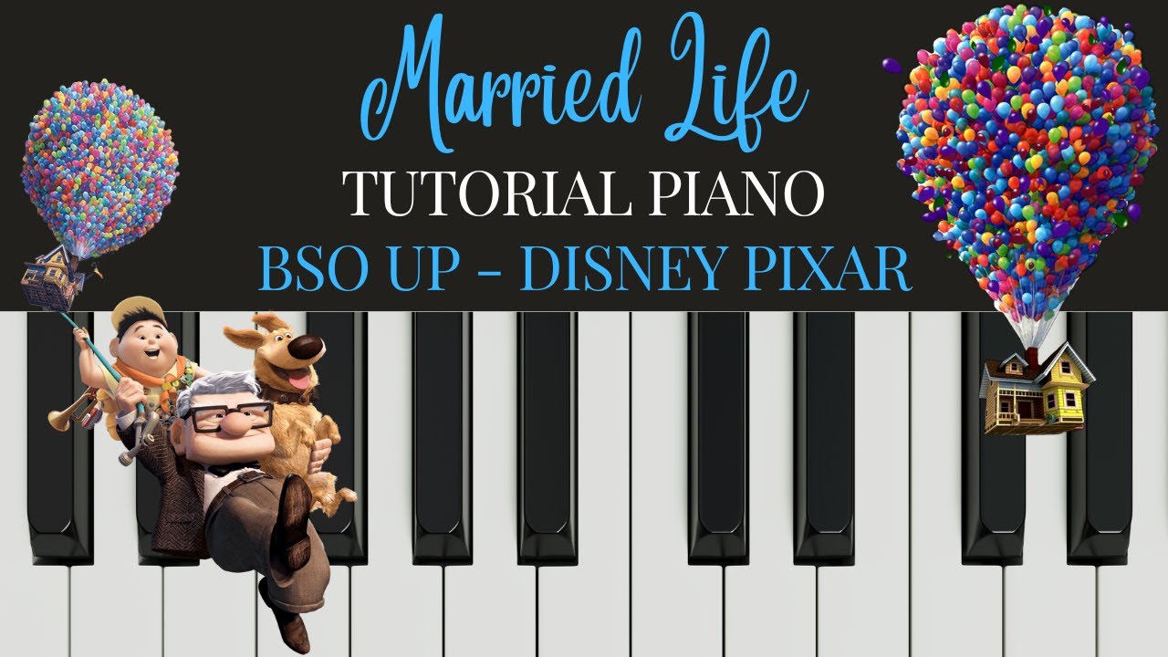Tutorial piano BSO Up Disney Pixar - Tema principal. Nivel 1/5 - YouTube