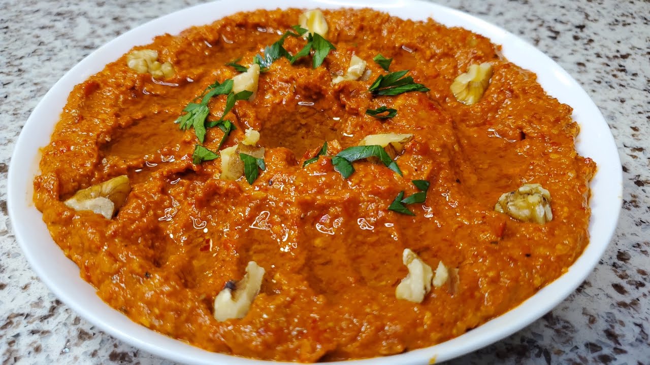 Muhammara Recipe - Cooking with Alia - YouTube