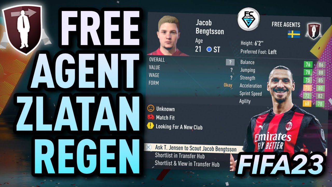 SECRET FREE AGENT ZLATAN REGEN (FIFA 23) - YouTube