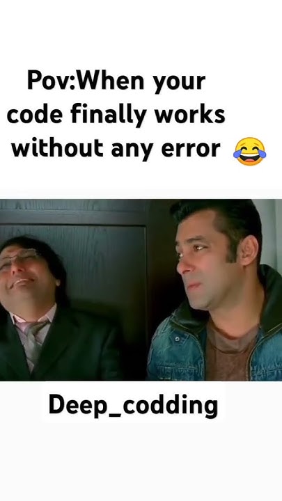 When your code finally works without any error😂😂 ️...#coding #likeandsubscribe #code # ...