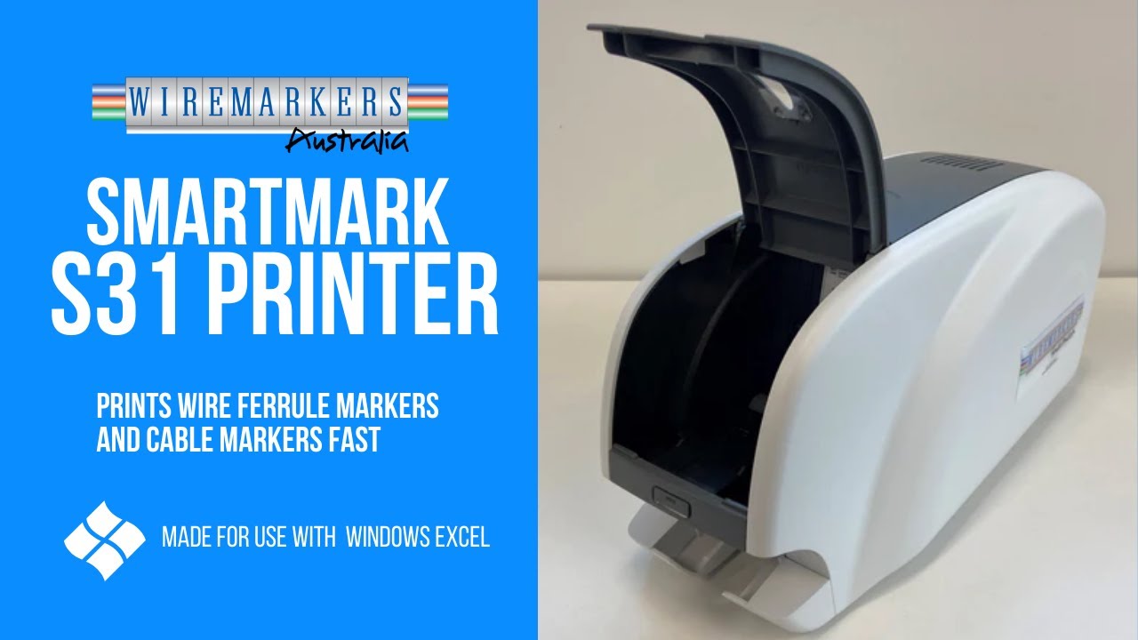 Smartmark 31 S Wiremarking Tag Printer from Wiremarkers - YouTube