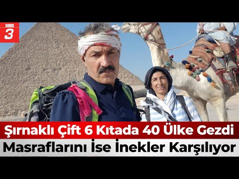 Şırnaklı Çift İneklerini Satarak 40 Ülke Gezdi, Hedef 208 Ülke