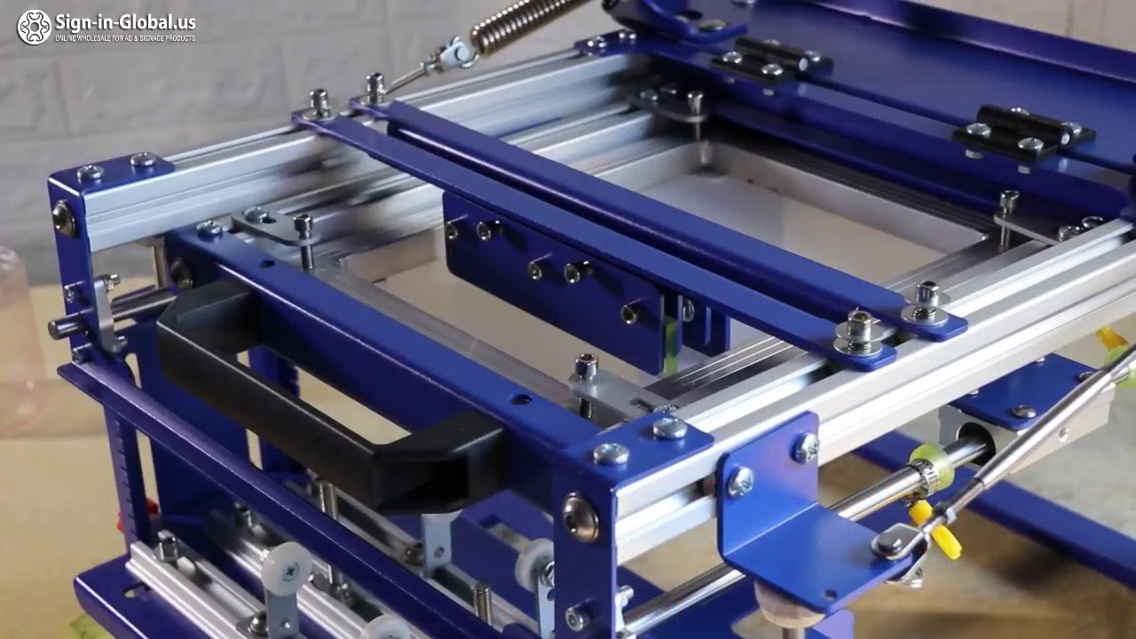 The Operation Video for Manual Cylindrical Screen Printing Presses ...