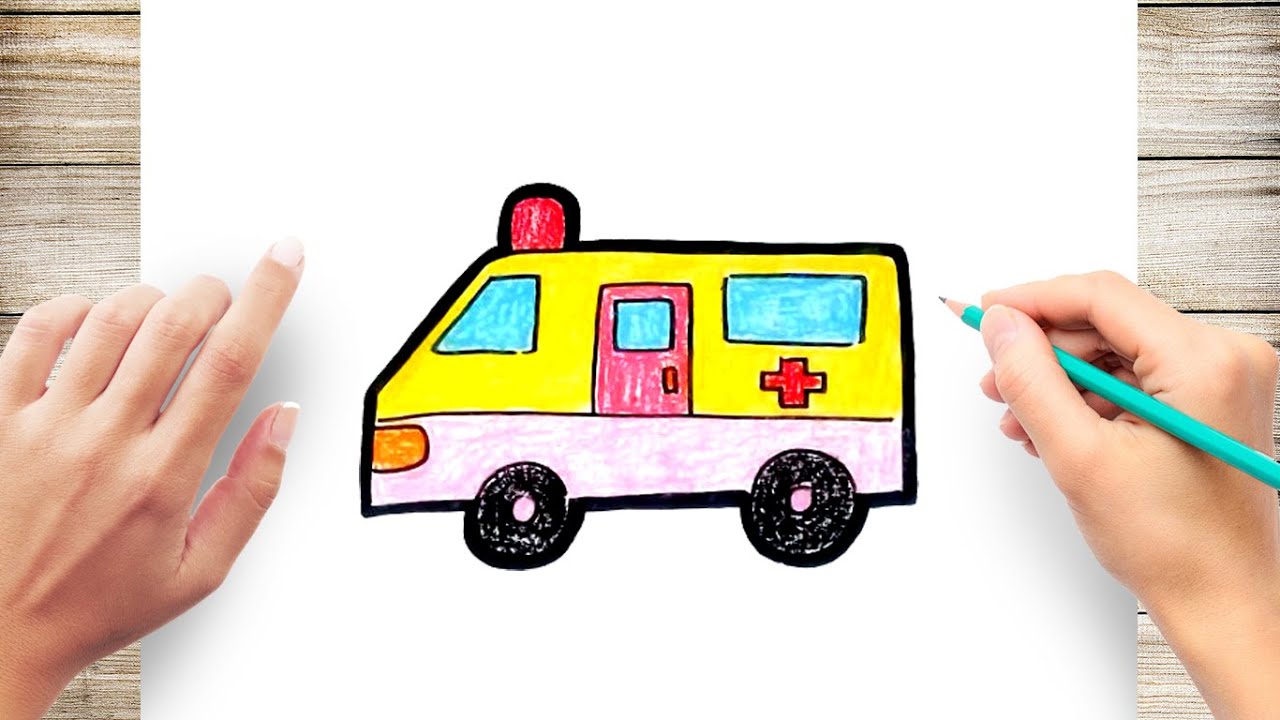 How to Draw Toy Ambulance and Coloring Step by Step Easy - YouTube