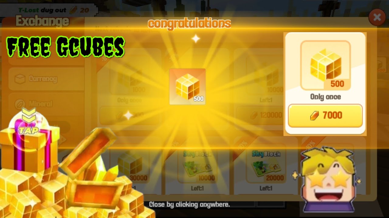 How To Get 500 Free Gcubes 💀 | Mining Tycoon | Blockman Go 🤑 - YouTube