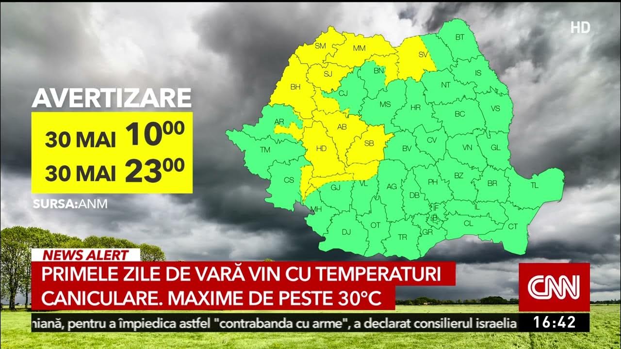 Val de aer tropical în România. ANM anunţă zonele unde vor fi peste 30 de grade, în weekend ...