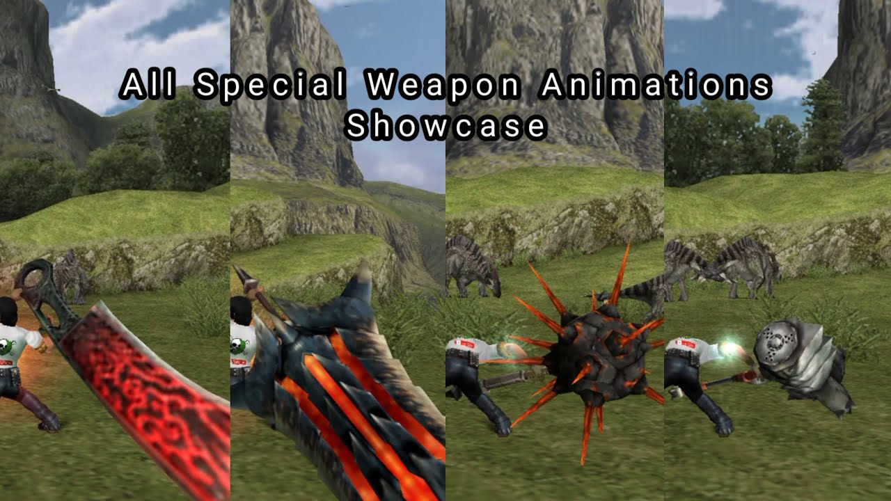 tried all special weapon animations in monster hunter freedom unite [fix video] - YouTube