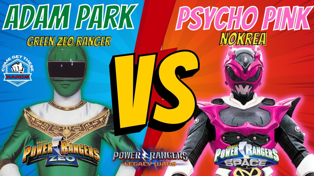 Power Rangers Legacy Wars | Adam Park Green Zeo Ranger Vs Pink Psycho ...