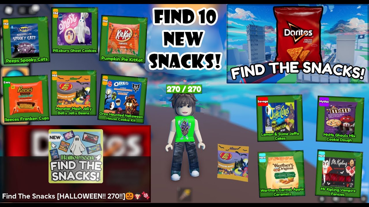 New Halloween Update! Find 10 New Snacks in "Find the Snacks (270 ...