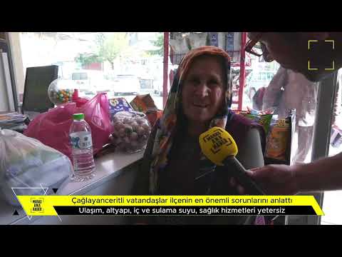 Çağlayanceritli vatandaşlar ilçenin en önemli sorunlarını anlattı