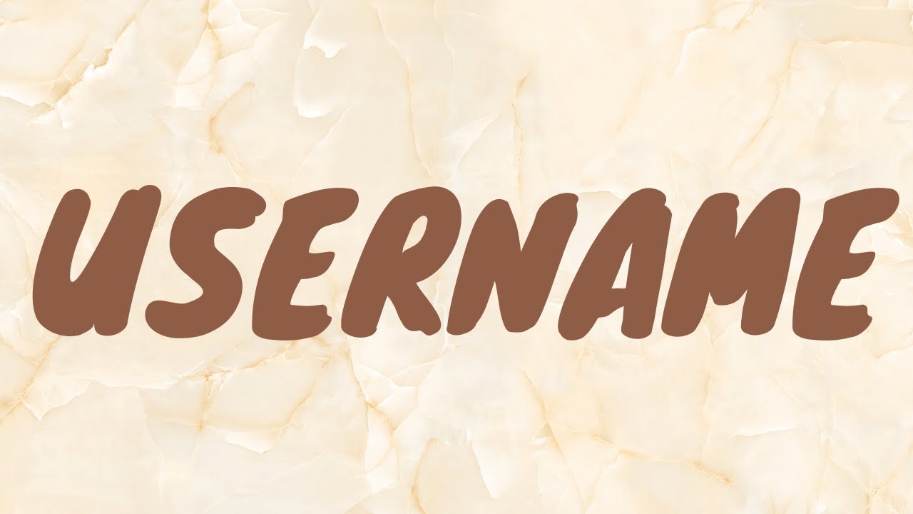 USERNAME MEANING DEFINITION - YouTube