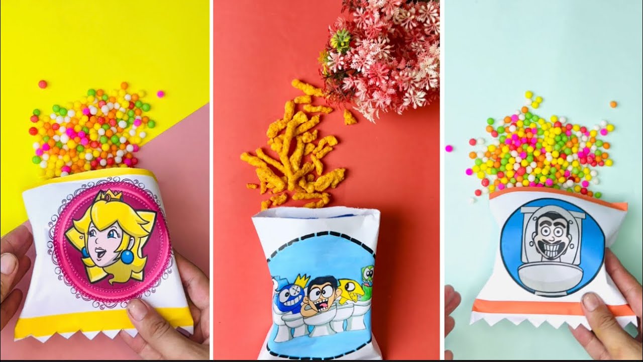 Skibidi toilet paper craft and ASMR /princess peach and Skibidi toilet ...
