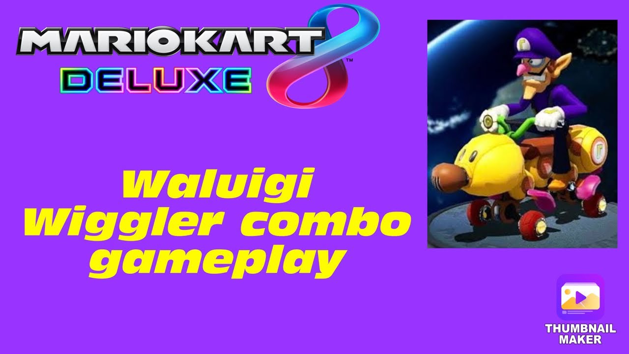 Mario Kart 8 Deluxe: Waluigi Wiggler combo gameplay - YouTube