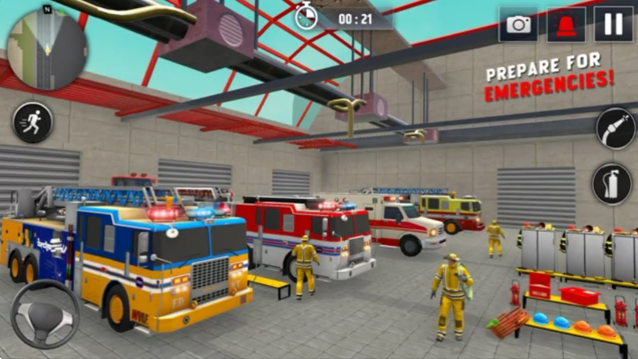 Rescue Fire Truck Simulator 3D||Fire Truck 🚛 Games - YouTube