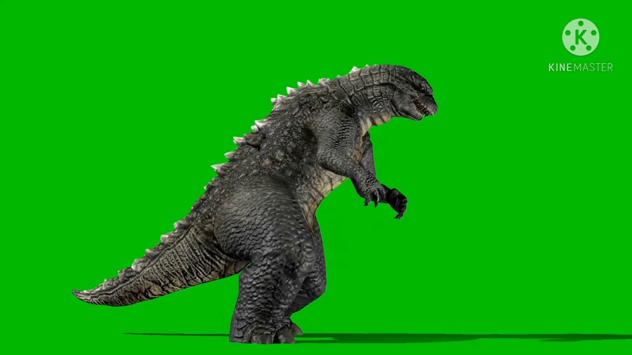 godzilla green screen - YouTube