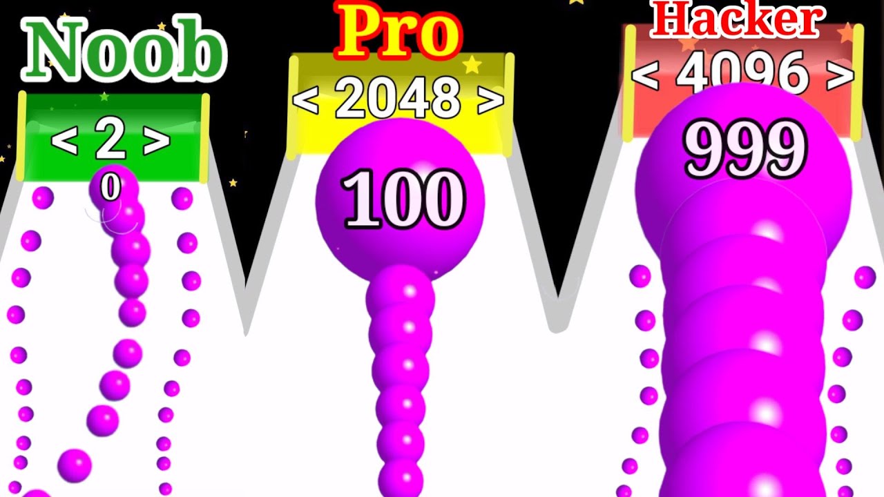 Snake Balls Run 3D - 2048 ball snake gameplay Android, iOS New upload ...