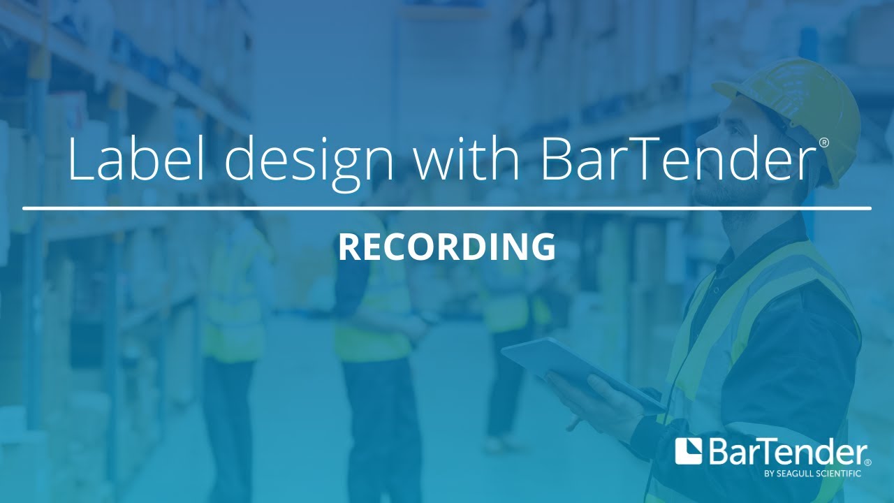 Label design with BarTender - YouTube