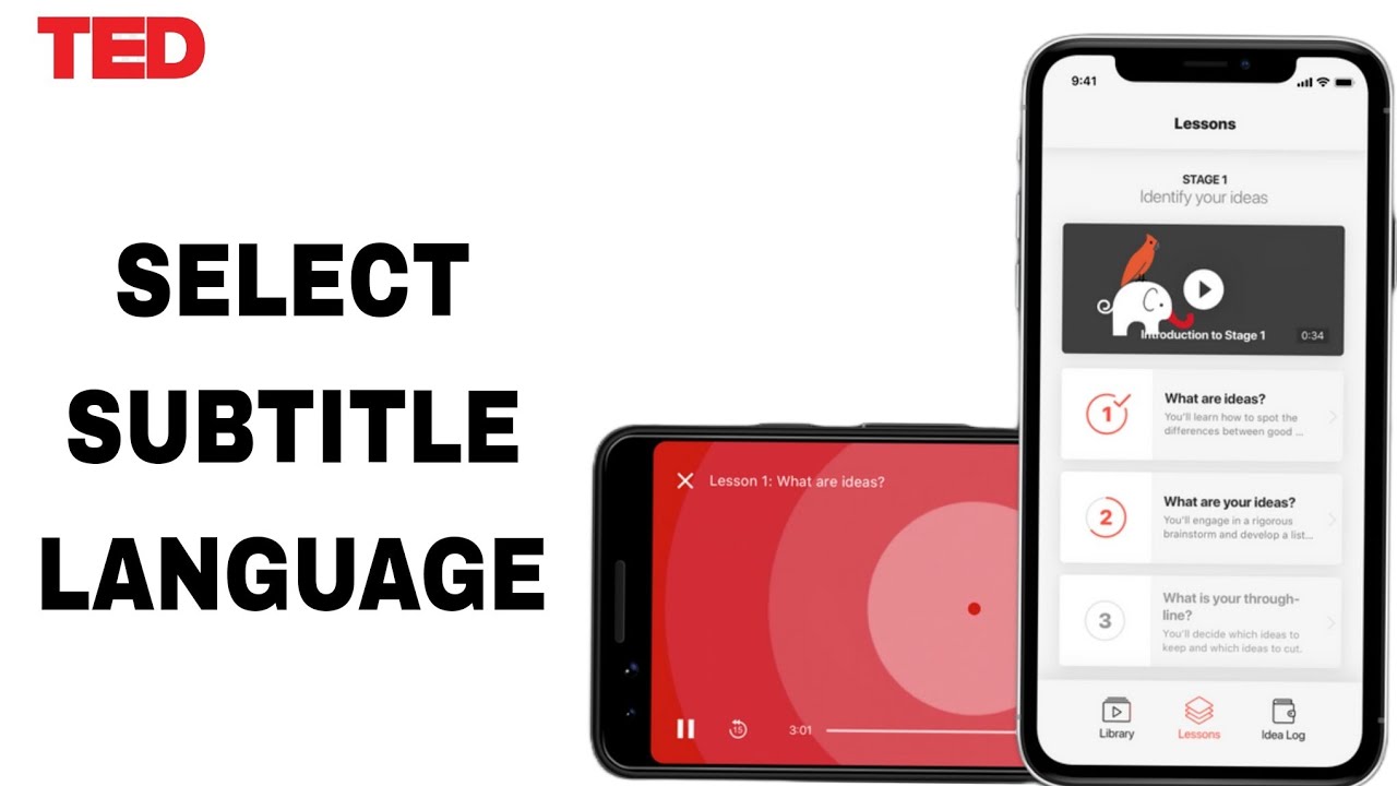 How To Select Subtitle Language On Ted App - YouTube