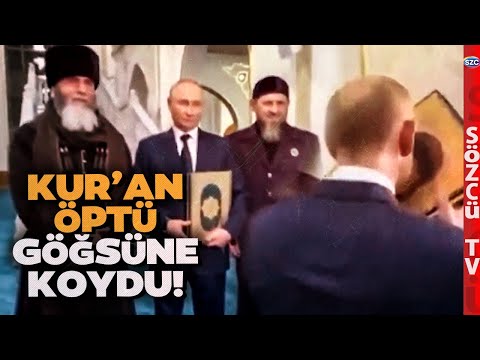 Putin Kur'an-ı Kerim Öptü Göğsüne Dayadı! Çeçenistan Ziyaretinde İnanılmaz Anlar Yaşandı