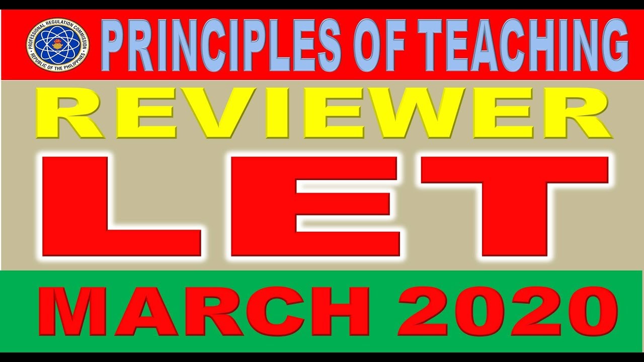 Principles of Teaching Free LET Reviewer 25 items - YouTube