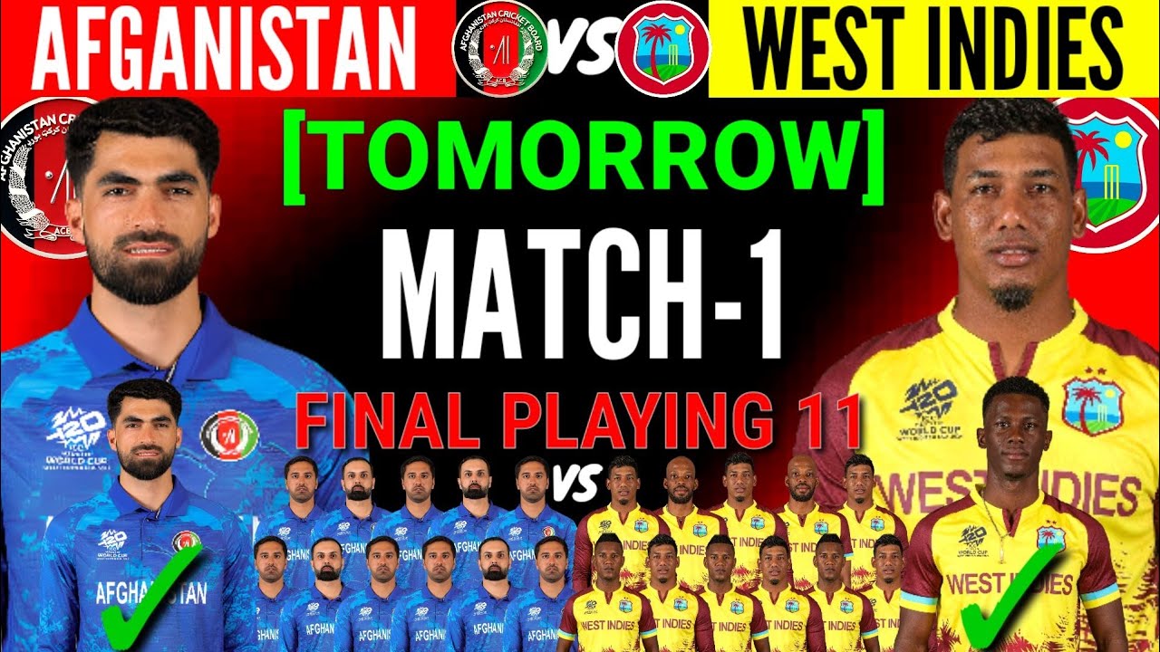 West Indies vs Afghanistan 1st T20 Playing 11 | Afghanistan Vs West ...