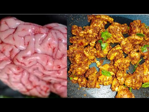 ஆட்டு மூளை வறுவல் 😋சுலபமாக செய்வது எப்படி Goat brain roast recipe in ...