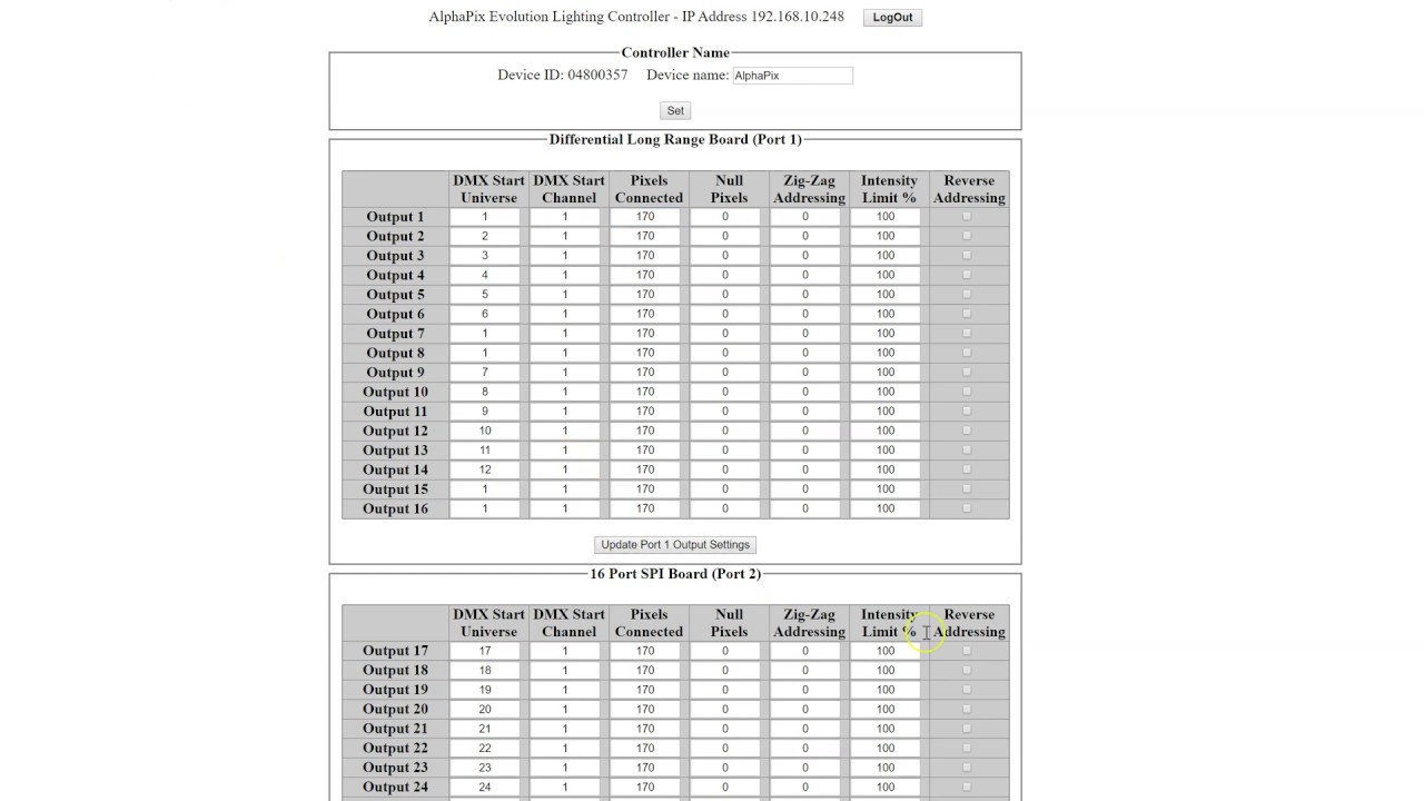 24x50 HolidayCoro Matrix Setup in xLights - YouTube