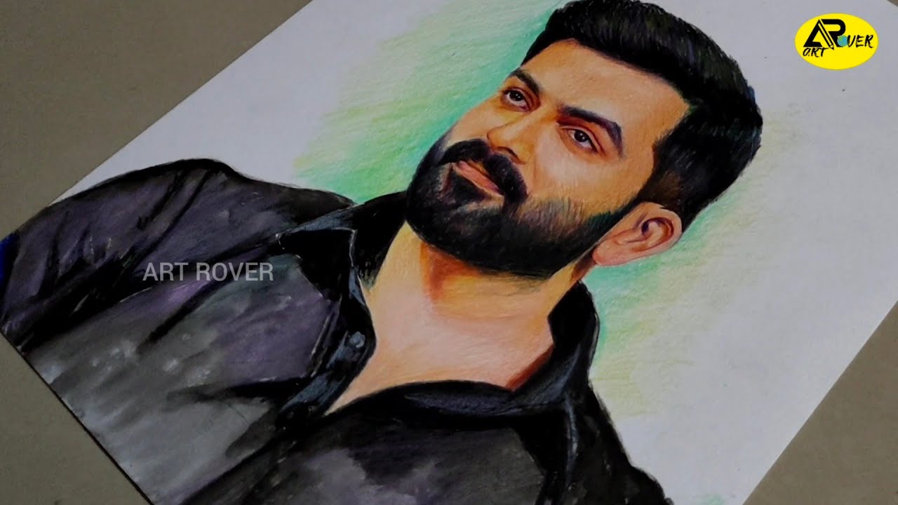 Prithviraj Sukumaran Pencil Drawing | Birthday Special | ART ROVER ...
