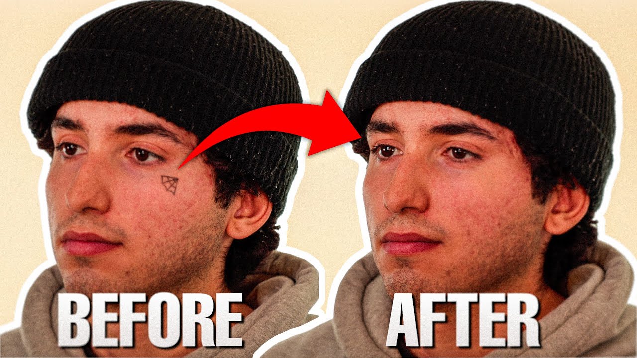 Teaching little brother how to cover FACE TATTOO - YouTube