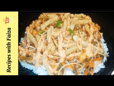 Easy Singaporean rice recipe with special mayo sauce # Recipes with Faiza