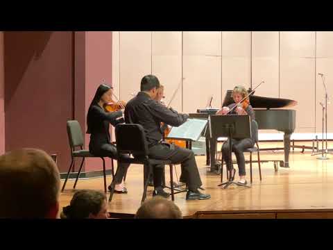 String Quartet performing Dvorak's American Quartet, mvt. 1 (Jenny McClain on Viola)