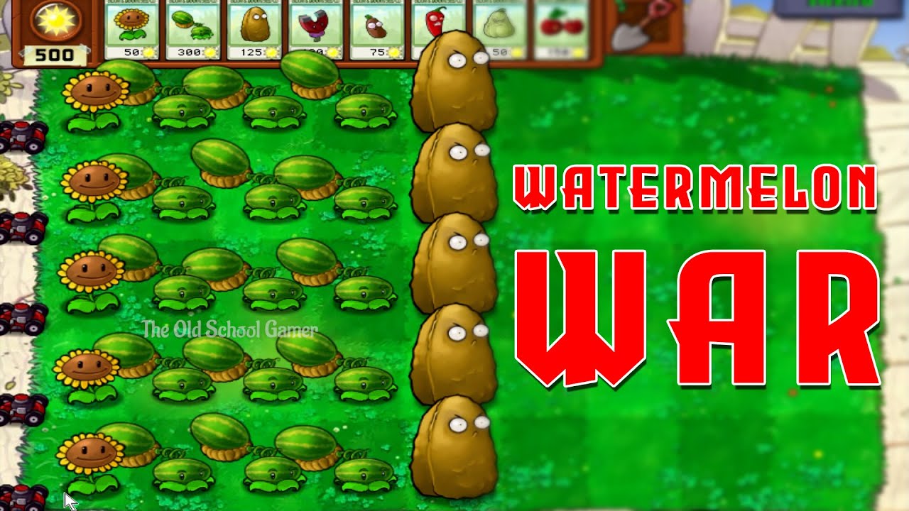 Plant vs Zombies | MELON-PULT | 5 flags | The Old School Gamer - YouTube