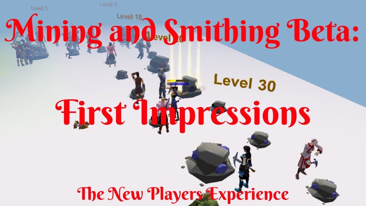 Mining & Smithing Beta First Look!!! - The New Players Experience - YouTube