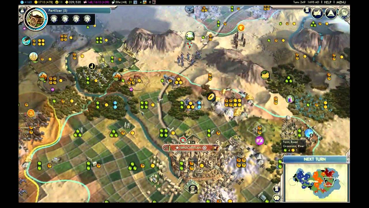 Civilization V: Part 5 (Aztecs) - YouTube