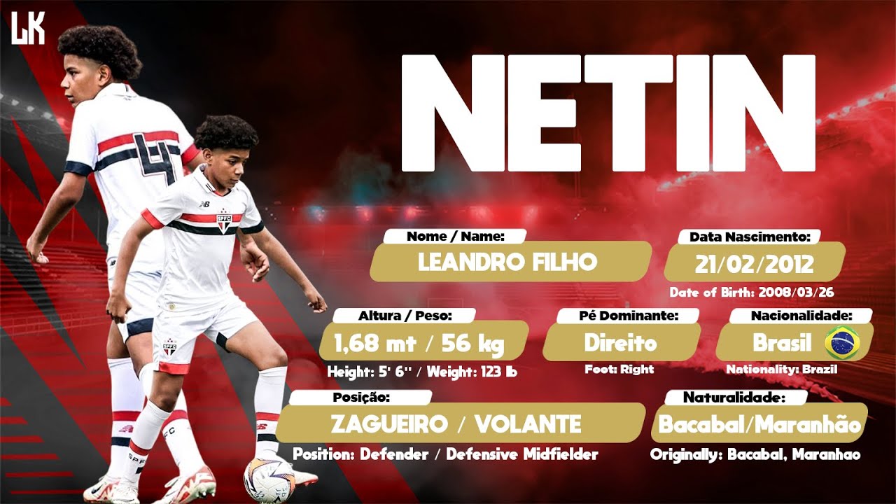 Netin - 2012 - Zagueiro / Volante - YouTube